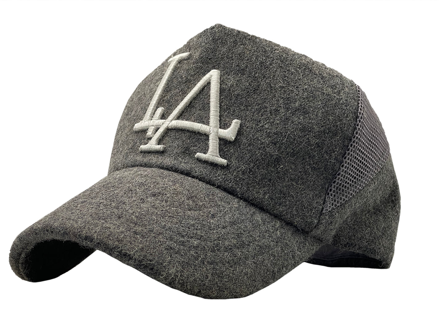 LA Trucker Cap Fluff - Grey – Like Black